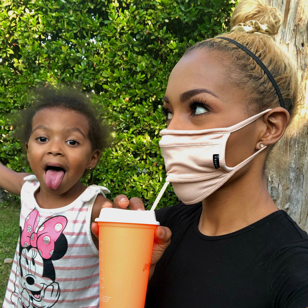 Refresh Mask -Straw Mask Drinking Face Mask with Straw Hole Washable U ...